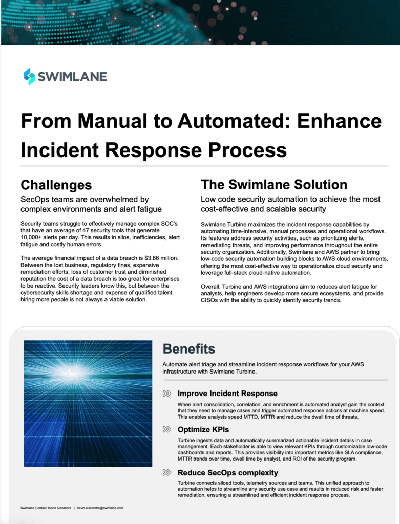 Swimlane and AWS | Swimlane