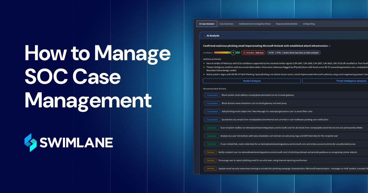 SOC Case Management: How to Streamline Incident Response