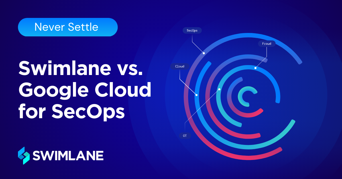 Google Security Operations vs. Swimlane - AI Security Automation